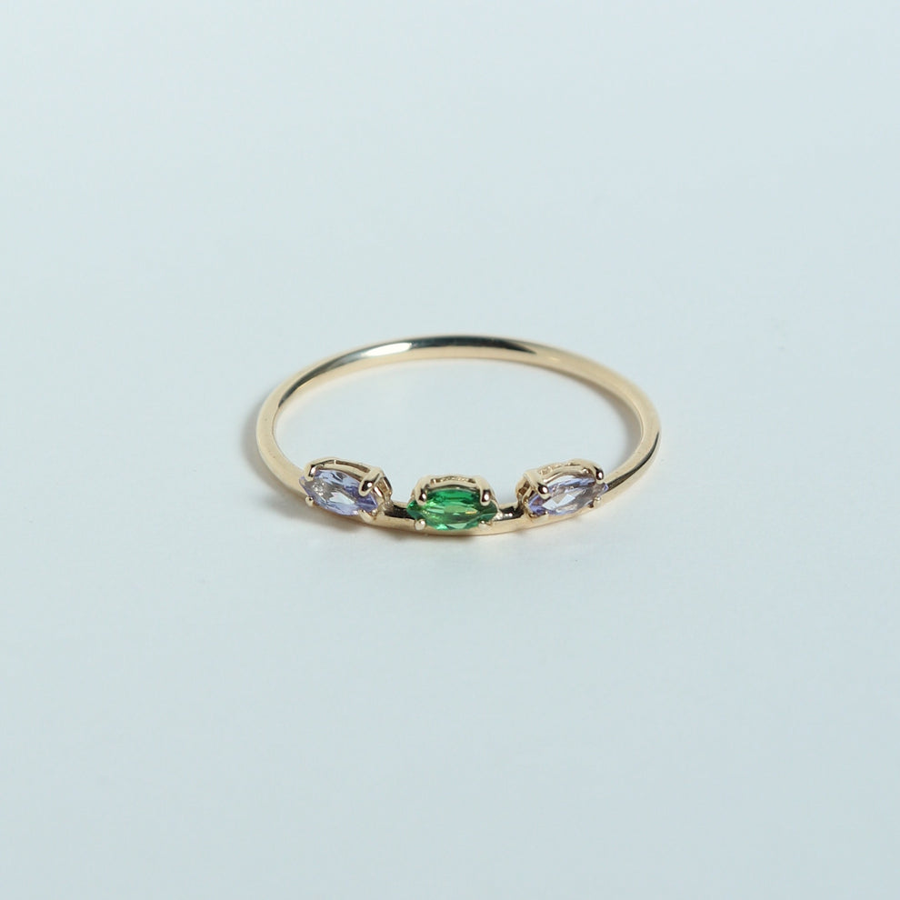 HA Ring サンツブタイラ/Green Garnet , Tanzanite – Selieu